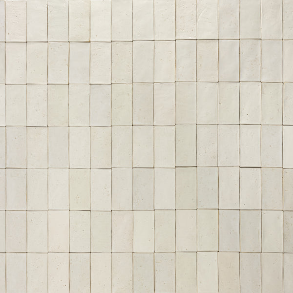 Undulating Off-White Handmade Rectangular Tiles - ALAAFL – VEELVLAK-Frēodōm