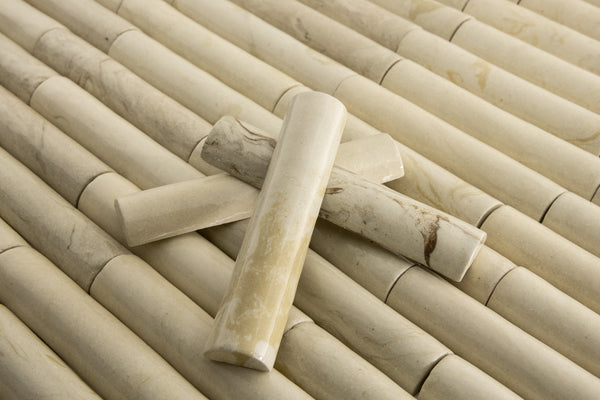 Fluted Marbled Cream Tiles - JBKKBM-EX – VEELVLAK-Frēodōm