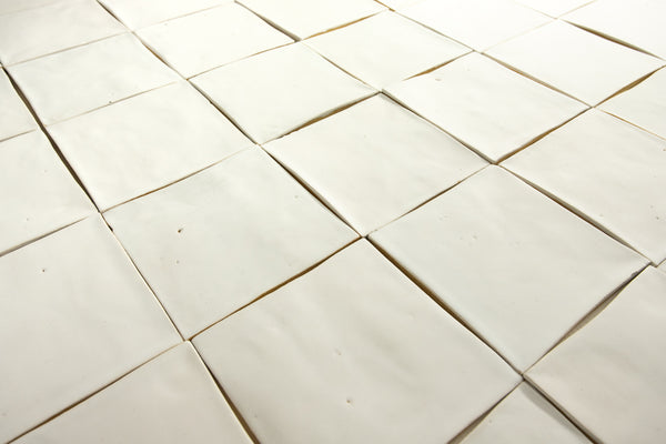 Undulating Off-White Handmade Square Tiles - SM5VJZ – VEELVLAK-Frēodōm