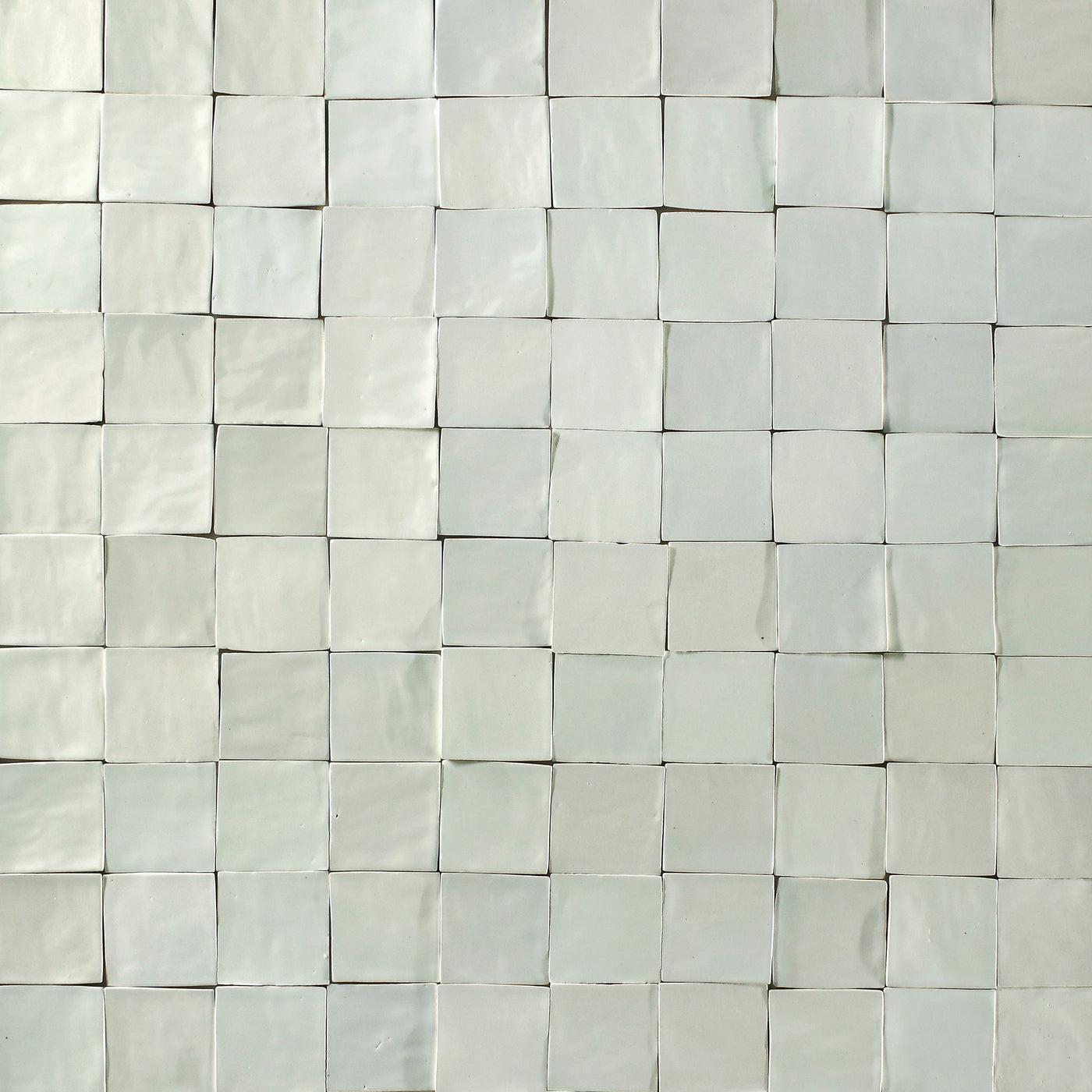 Square hand made tile pale blue and white A8LUUT 2B – VEELVLAK-Frēodōm