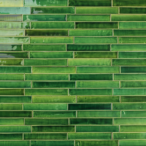 Rectangular Tile Glassy Green Blend – VEELVLAK-Frēodōm