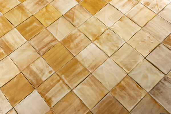 Hand-Painted Brown Square Tiles P76SST 13D – VEELVLAK-Frēodōm