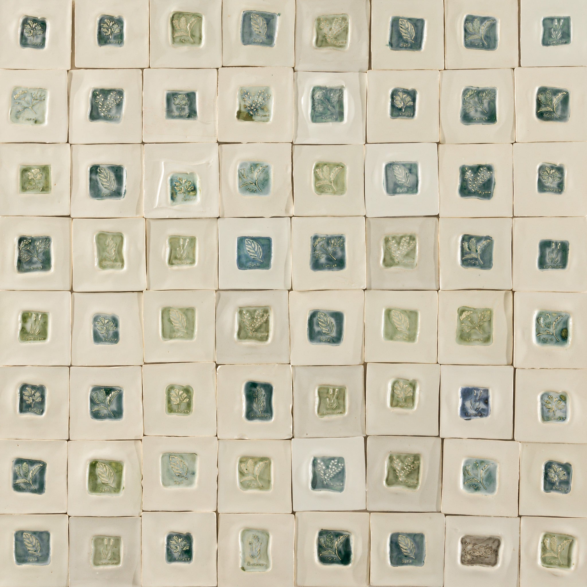 Hand-made Embossed Square Tiles YEHNZB 10A – VEELVLAK-Frēodōm
