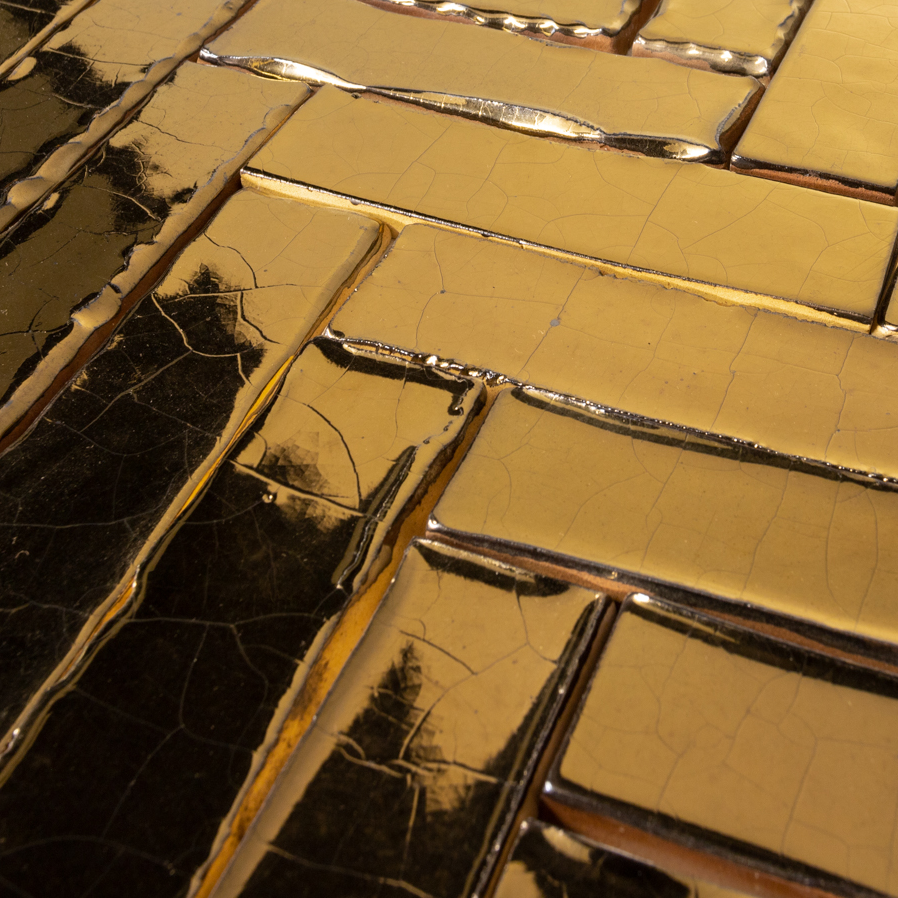 High Gloss Rectangular Metallic Bronze Tile M6M25V 13B – VEELVLAK-Frēodōm